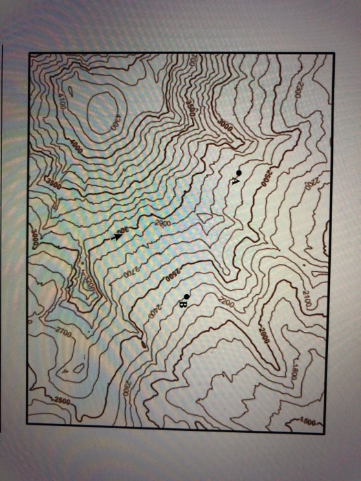 Solved Question 1 (25 Points) a. For the topographic map | Chegg.com