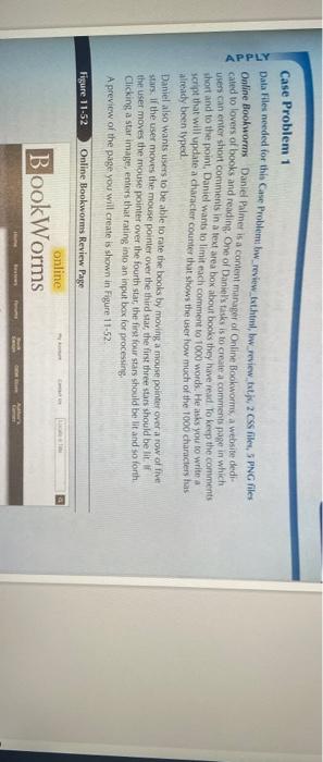 Solved case problem 1 Online BookWorms pages 877, 878 & 869 | Chegg.com