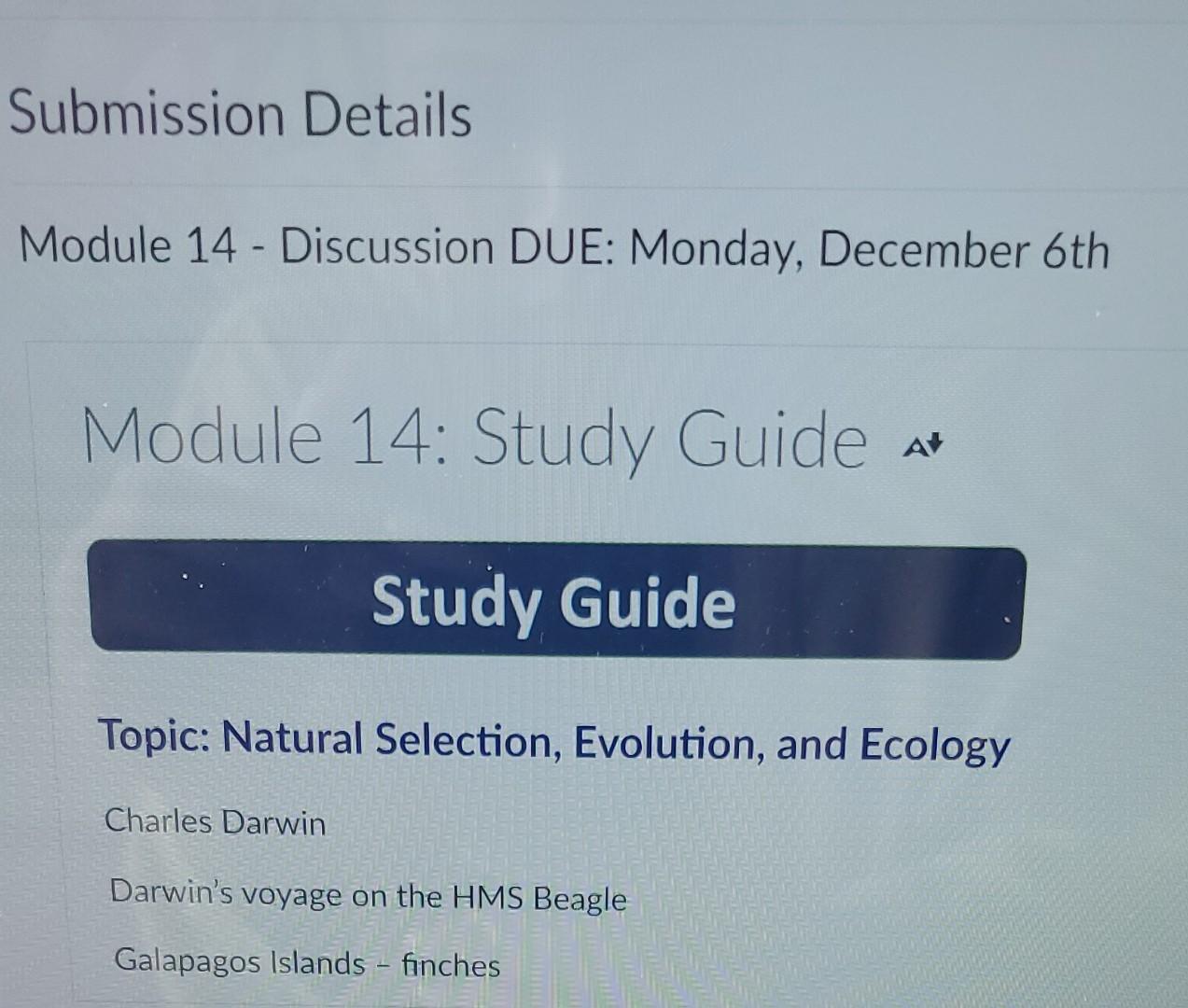 Module 14 - Discussion DUE: Monday, December 6th | Chegg.com