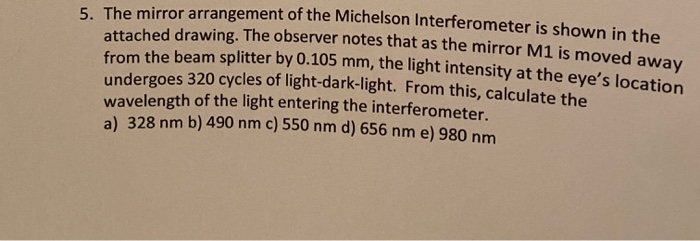 Solved FIGURE 34-24 Michelson interferometer. -M (movable | Chegg.com