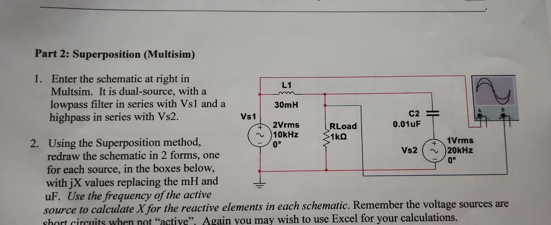 Solved 3. Calculate the current through RLoad due to each | Chegg.com