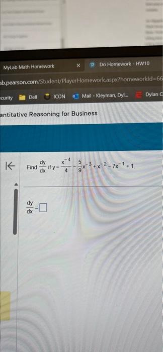 Solved MyLab Math Homework curity | Chegg.com