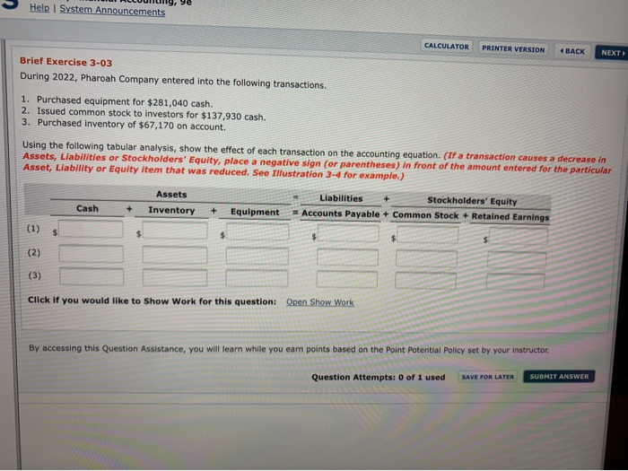 Solved Brief Exercise 3-10 Cheyenne Corp. has the following | Chegg.com