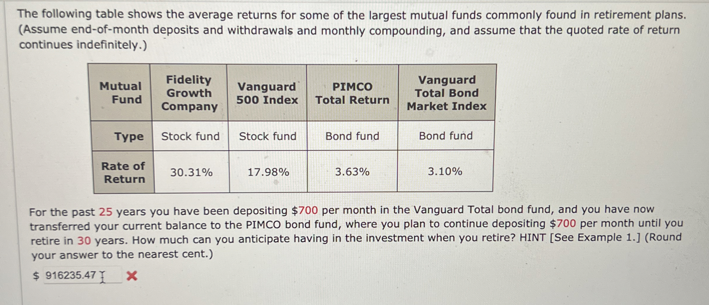 Solved The following table shows the average returns for | Chegg.com