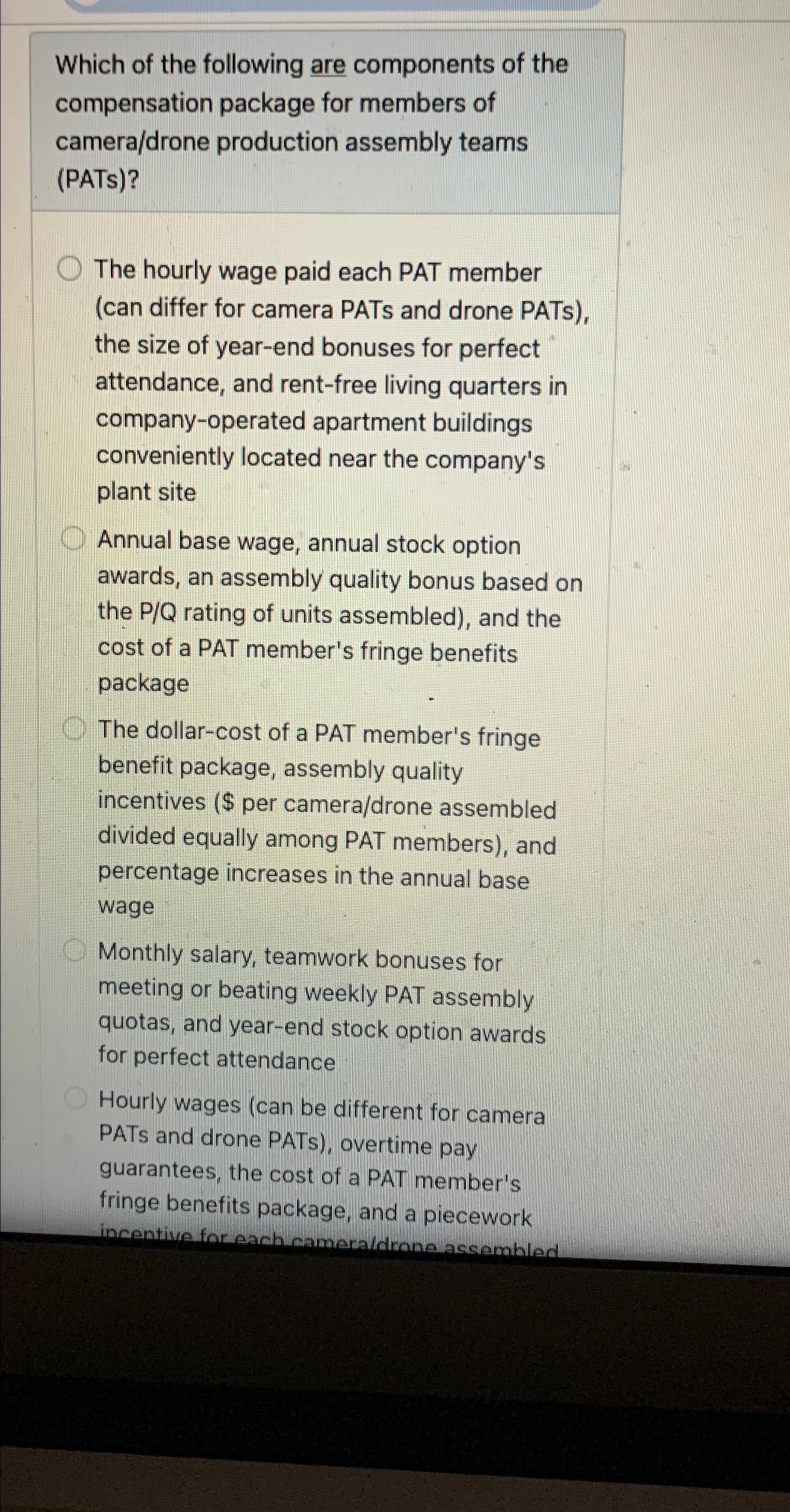 Solved Which of the following are components of the | Chegg.com