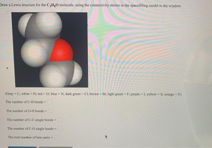 Solved Draw a Lewis structure for the C,Hmolecule using the | Chegg.com