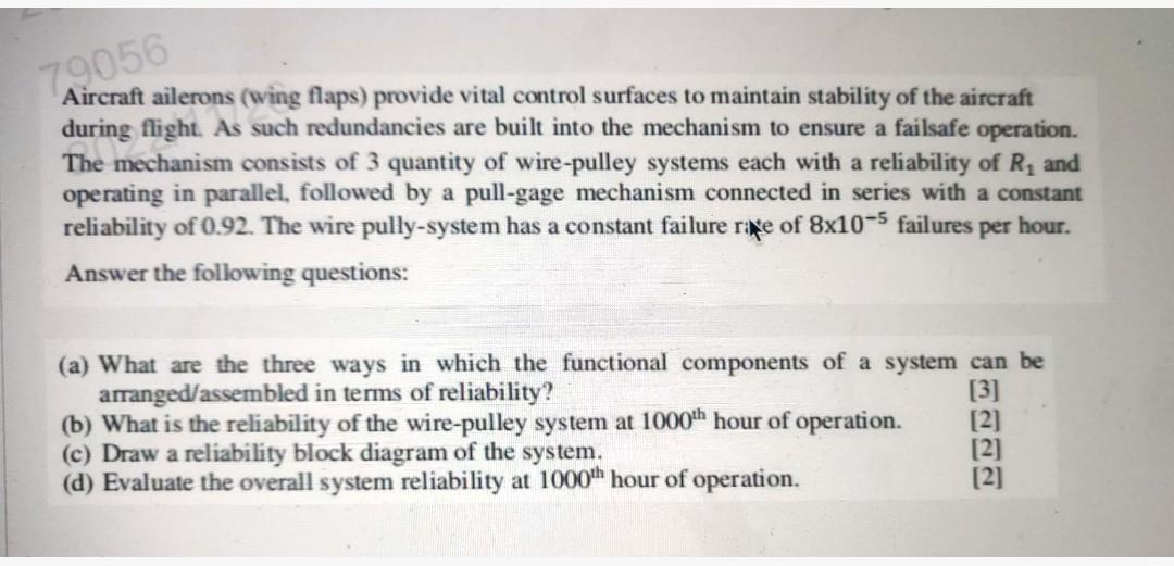 Solved Aircraft ailerons (wing flaps) provide vital control | Chegg.com