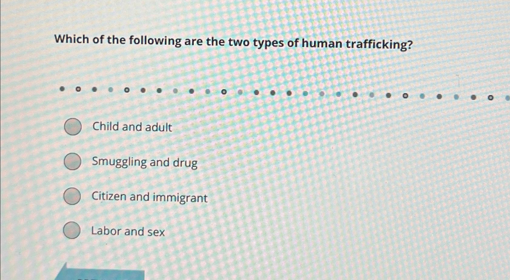 Solved Which of the following are the two types of human | Chegg.com