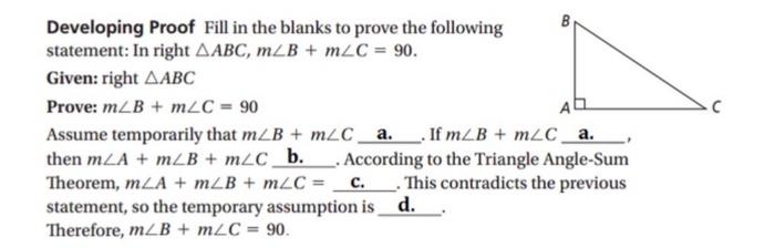 Solved Developing Proof Fill in the blanks to prove the | Chegg.com