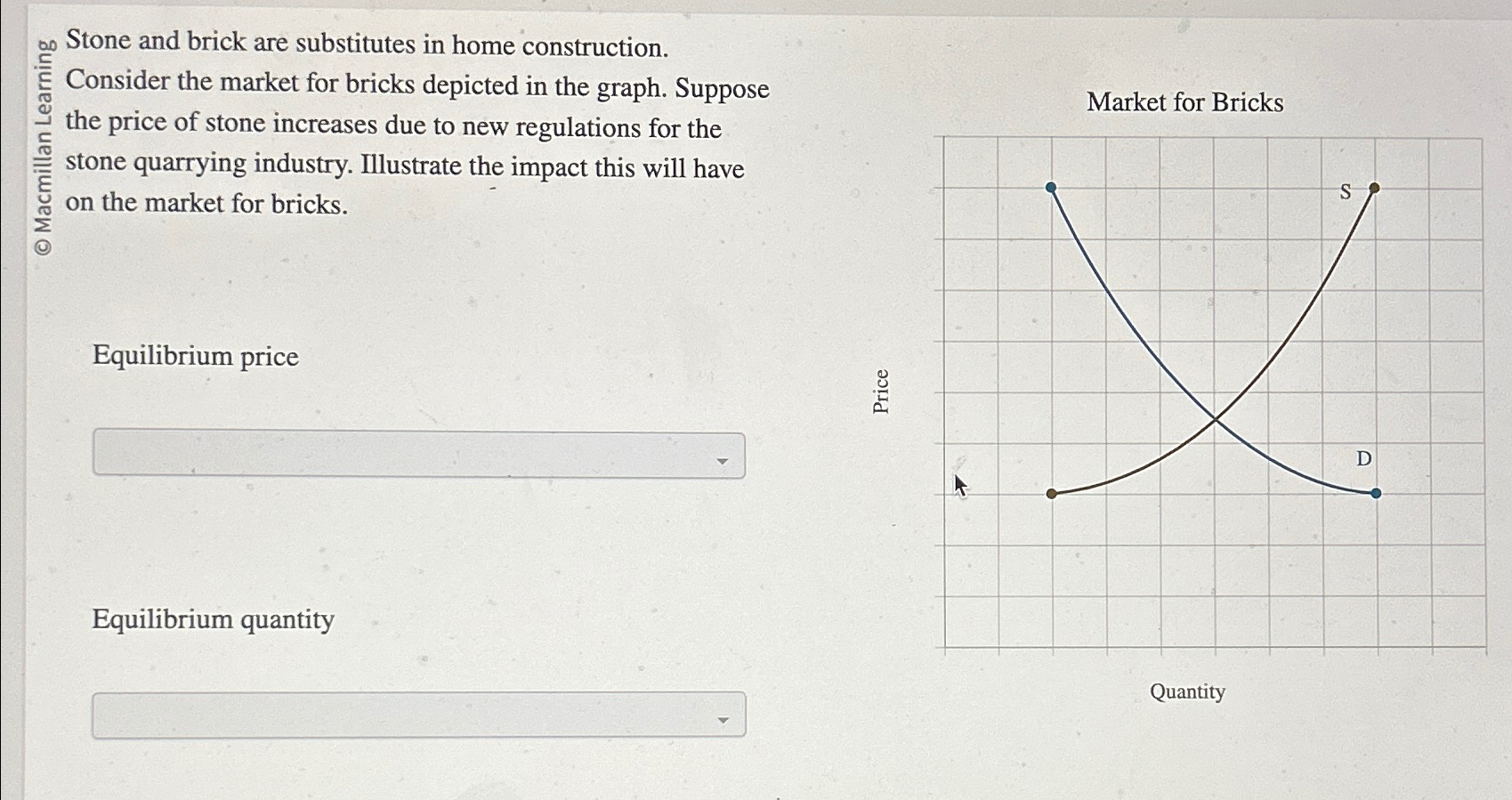 Solved 60 ﻿Stone and brick are substitutes in home | Chegg.com