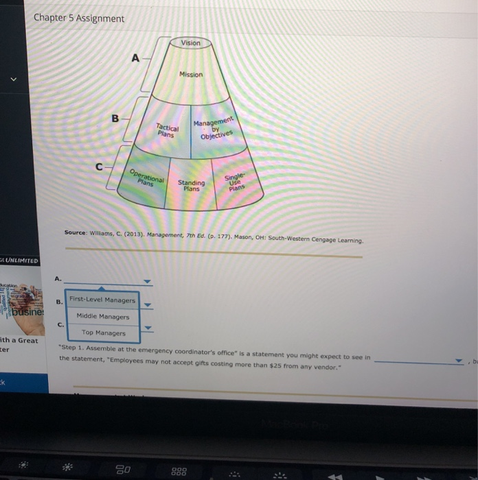 Solved Chapter 5 Assignment Management at Work %#*8.!! | Chegg.com