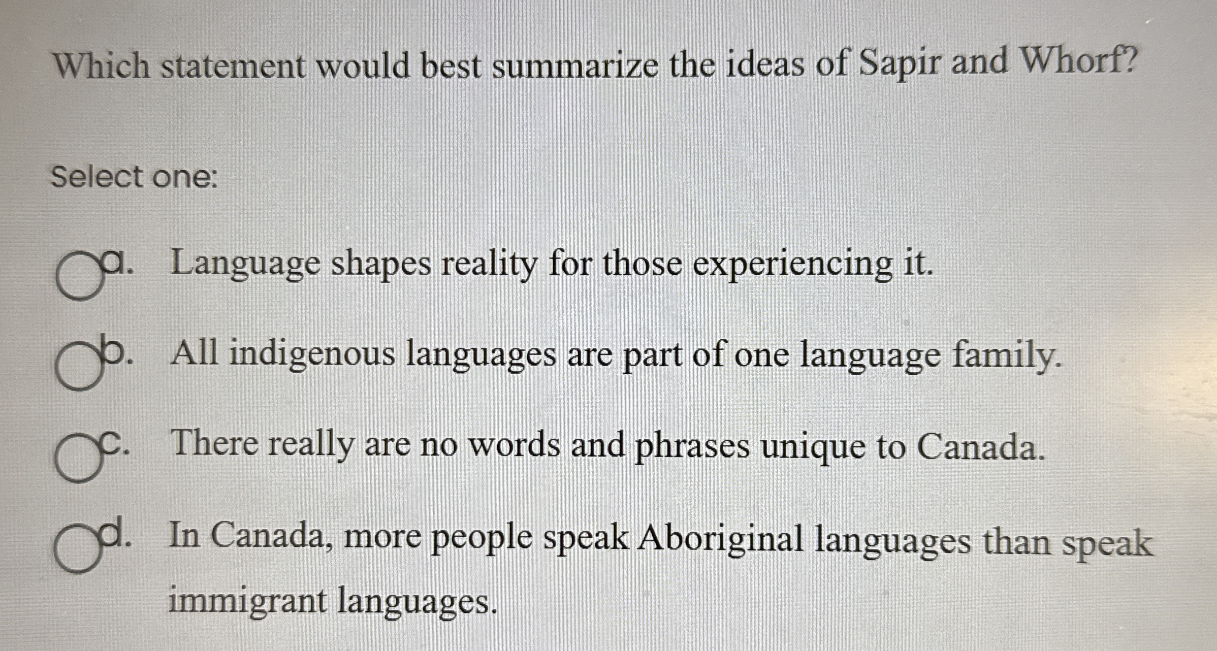 High Quality SOLUTION Which statement would best summarize the ideas of | Chegg.com