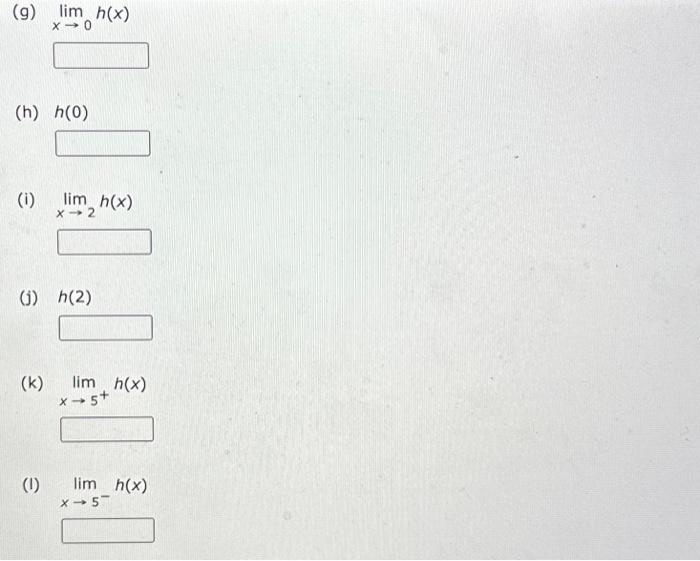 Solved (a) limx→−3−h(x) (b) limx→−3+h(x) (c) limx→−3h(x) (d) | Chegg.com