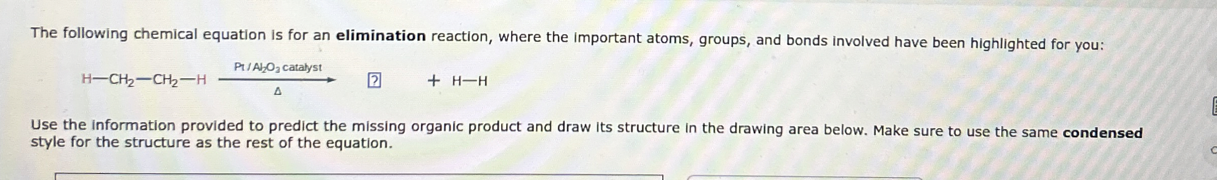 Solved The following chemical equation is for an elimination | Chegg.com