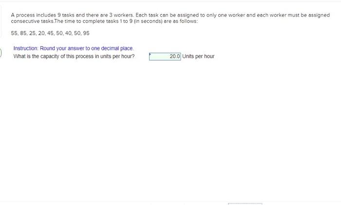 Solved A process includes 9 tasks and there are 3 workers. | Chegg.com