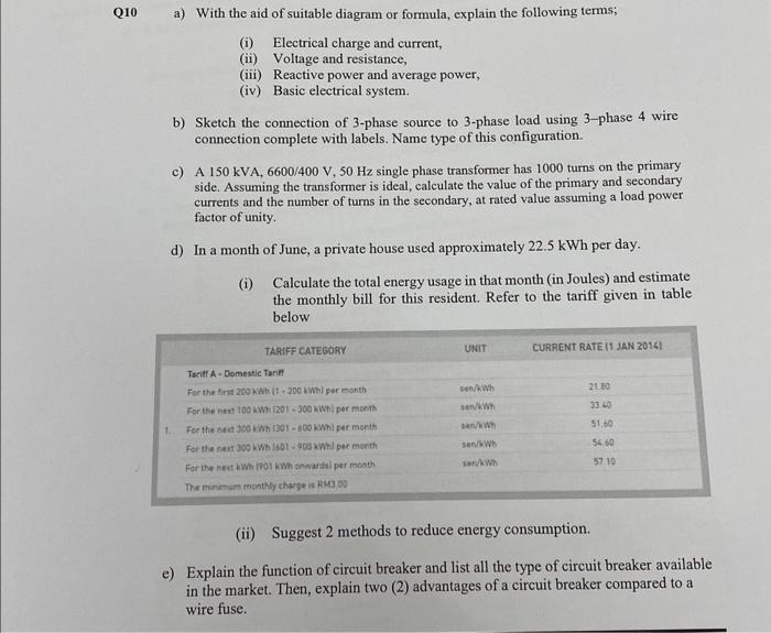 a) With the aid of suitable diagram or formula, | Chegg.com