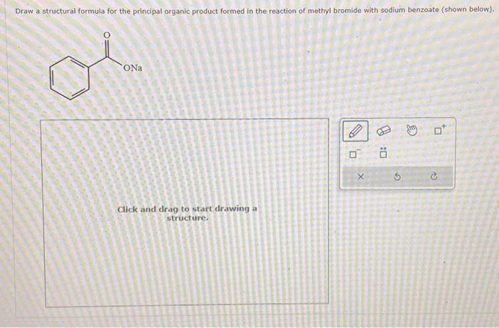 Solved Draw a structural formula for the principal organic | Chegg.com