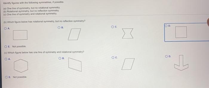 Solved Identity figures with the following symmetries. If | Chegg.com