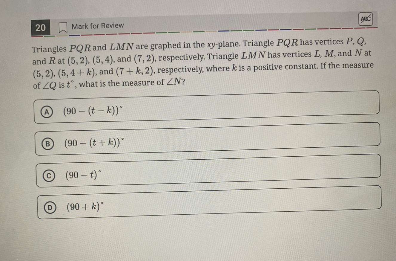 Solved 20Mark for Review405Triangles PQR ﻿and LMN ﻿are | Chegg.com