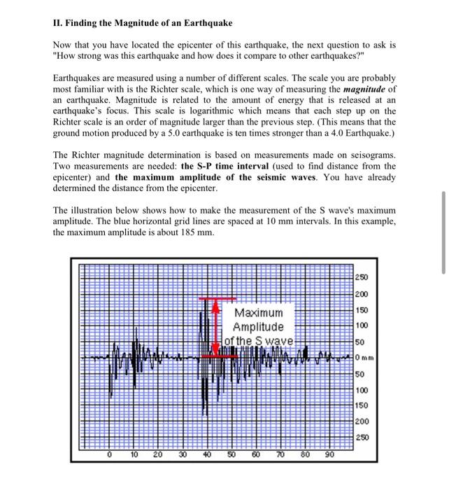 9. To use the S wave's maximum amplitude and the | Chegg.com