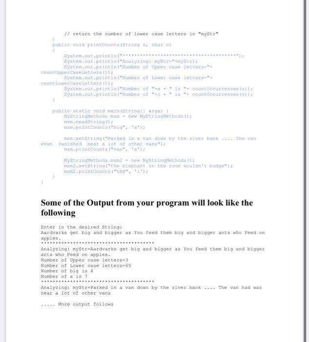 Solved String Methods Problem Create A Package Named String