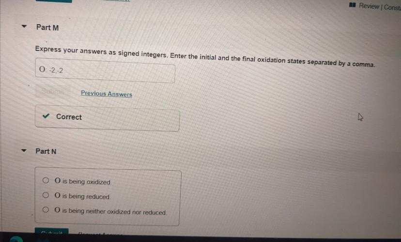 Solved A Review Consta Part M Express your answers as signed | Chegg.com