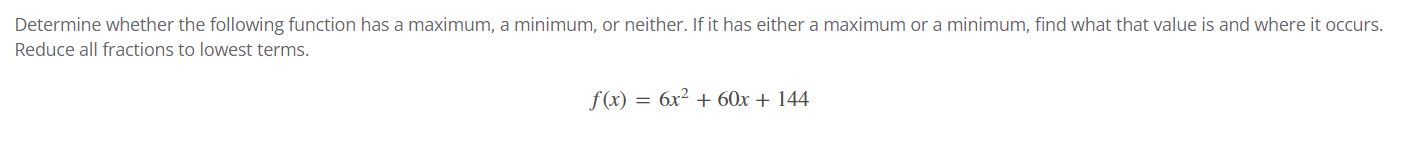 Solved Determine whether the following function has a | Chegg.com
