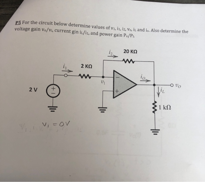 Solved P5 For the circuit below determine values of v1, 11, | Chegg.com