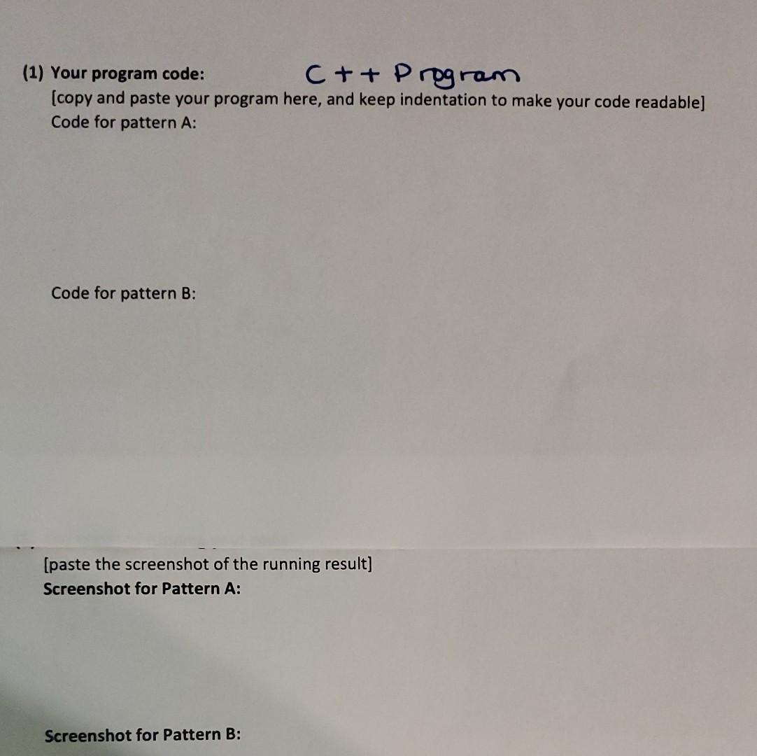 Solved 1 Your Program Code C P Rogram [copy And Paste