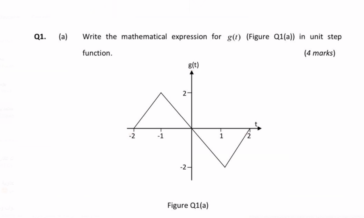 Solved by an EXPERT Solve with explanationQ1. (a) ﻿Write the mathematical | Chegg.com