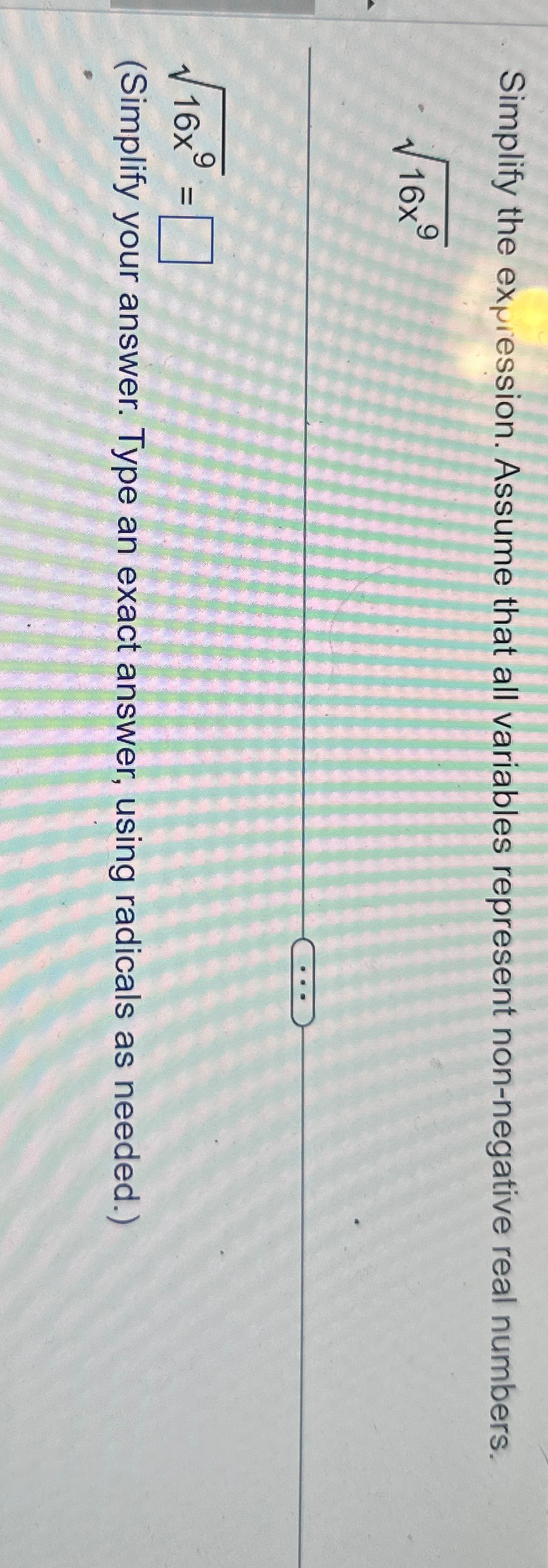 Solved Simplify the expression. Assume that all variables | Chegg.com