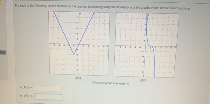 Solved For Each Of The Following Write A Formula For The 