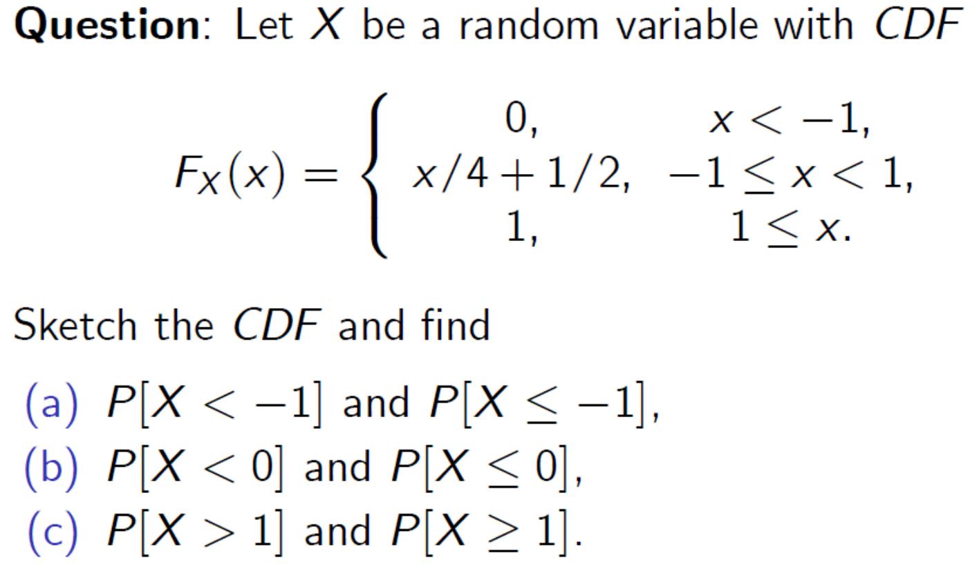 Solved Question: Let x ﻿be a random variable with | Chegg.com