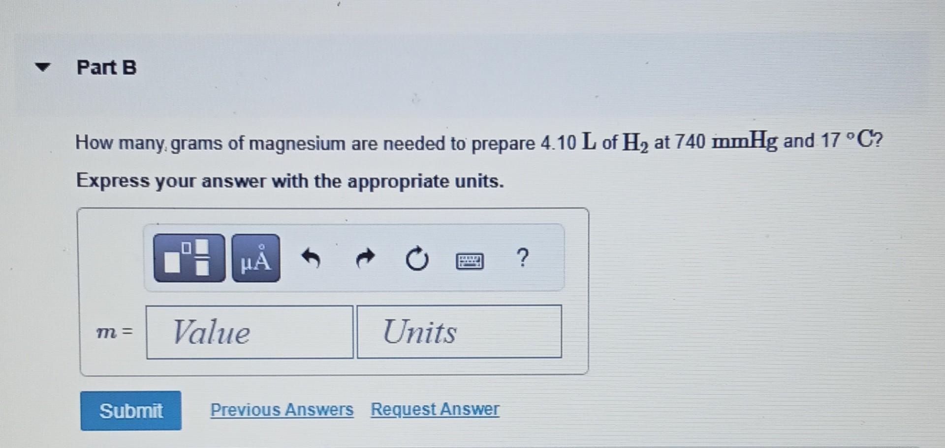 Solved How many: grams of magnesium are needed to prepare | Chegg.com