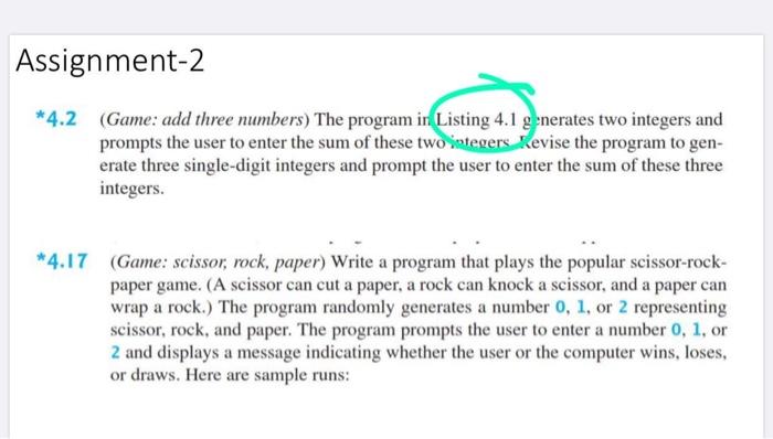 Solved Assignment 2 42 Game Add Three Numbers The 