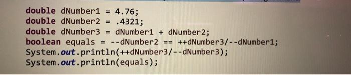 Solved In the following, small cutouts are given from a Java | Chegg.com