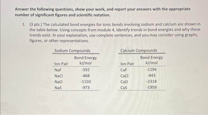 Solved Answer the following questions, show your work, and | Chegg.com