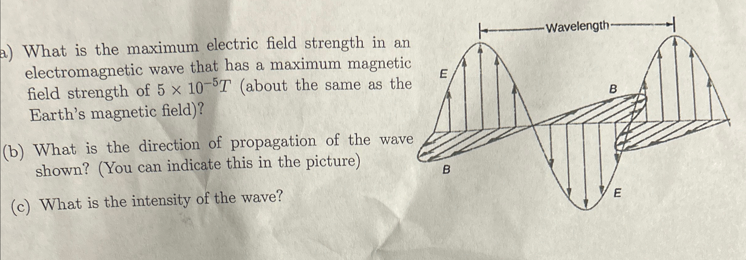Solved What is the maximum electric field strength in an | Chegg.com