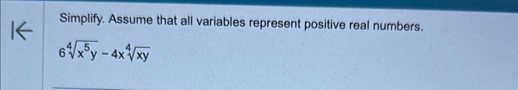 Solved Simplify. Assume that all variables represent | Chegg.com