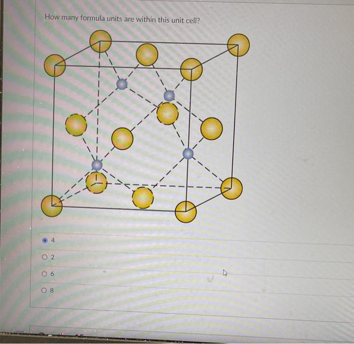 Solved How many formula units are within this unit cell? | Chegg.com