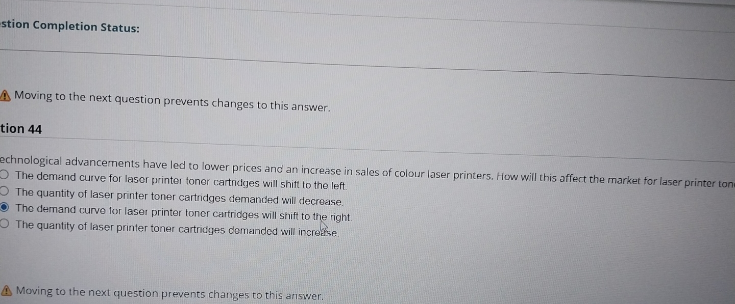 Solved stion Completion Status:Moving to the next question | Chegg.com