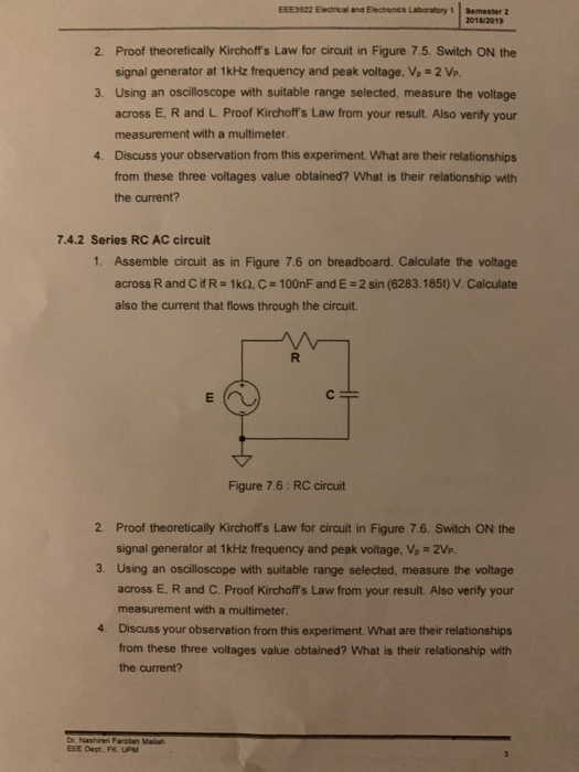 Solved EEE22 Electrical and Electronics Labor wory 1 | Chegg.com