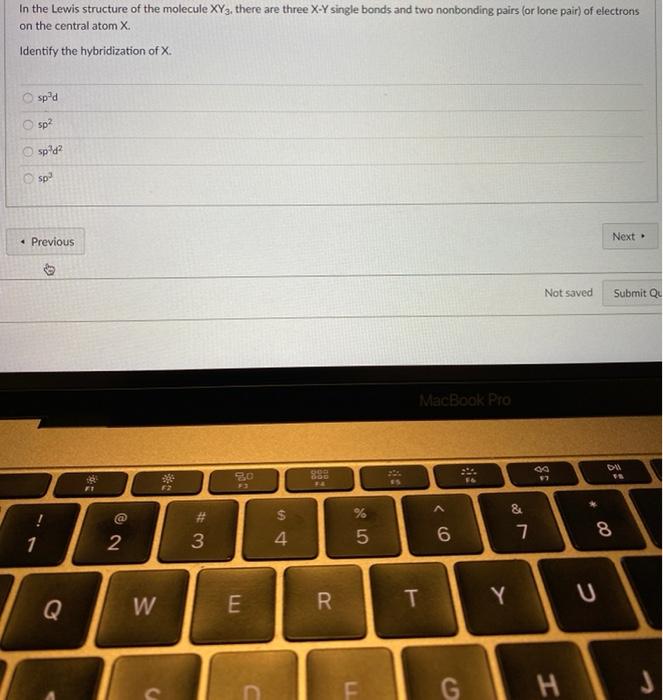 Solved In the Lewis structure of XY2, there are two single | Chegg.com