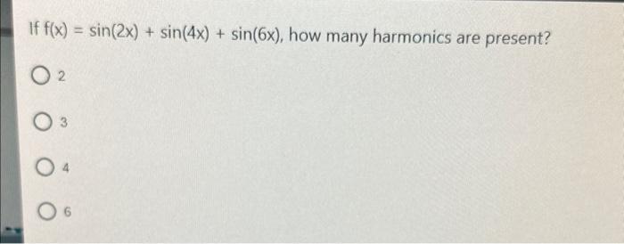 Solved What is the frequency of the wave 4sin(3x) ?What is | Chegg.com