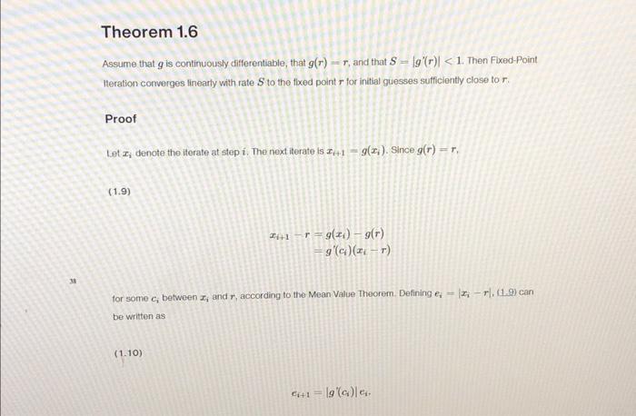 Solved 7. Use Theorem 1.6 to determine whether Fixed-Point | Chegg.com