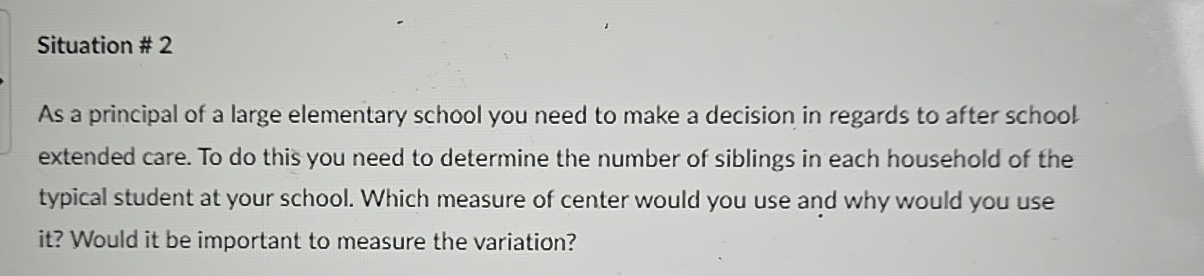 Solved How to solve Situation # 2As a principal of a large | Chegg.com