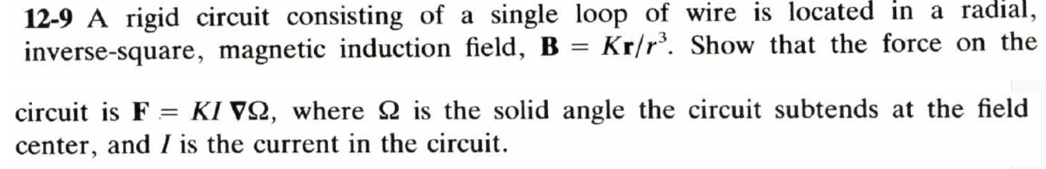 Solved 12-9 ﻿A rigid circuit consisting of a single loop of | Chegg.com