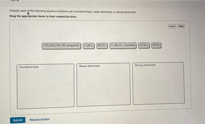 Solved Classify each of the following aqueous solutions as a | Chegg.com