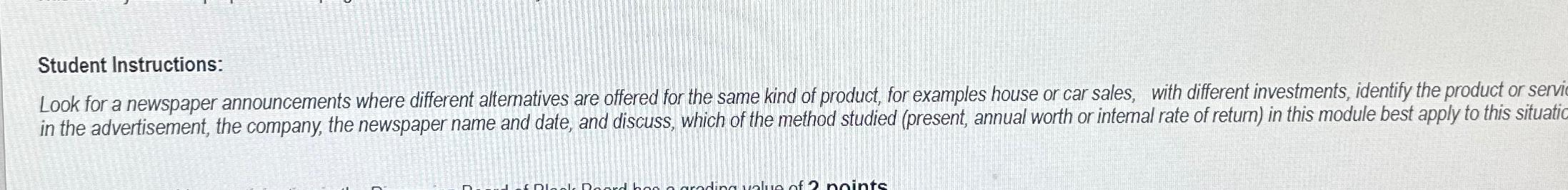 Solved Student Instructions:Look for a newspaper | Chegg.com