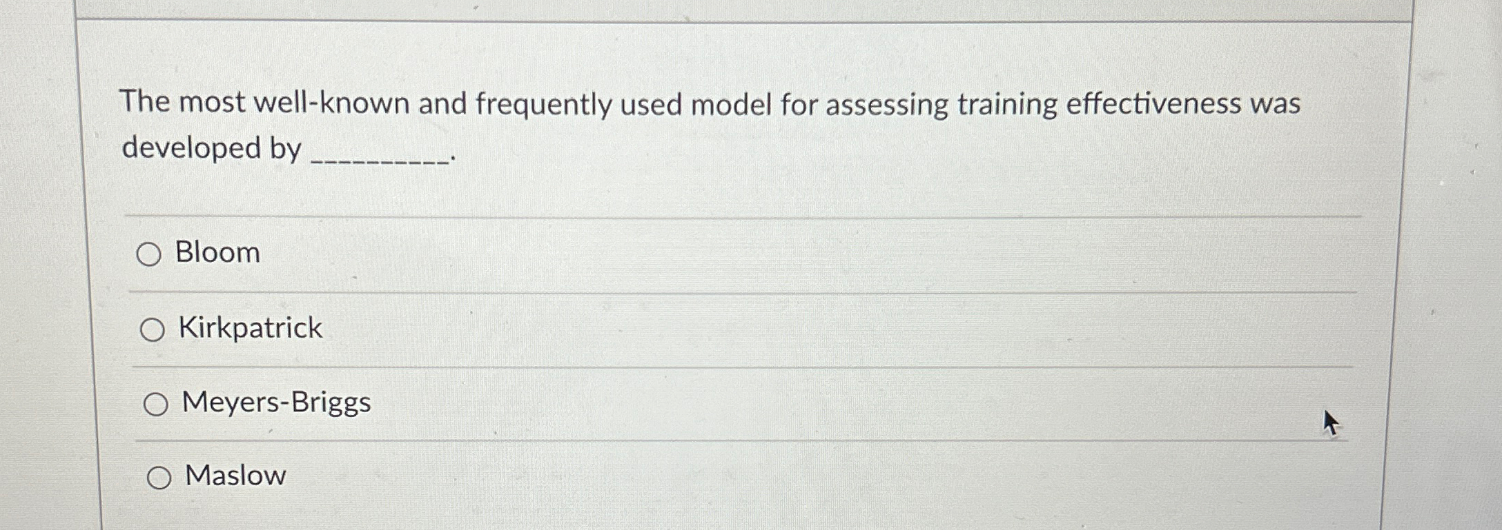 Solved The most well-known and frequently used model for | Chegg.com